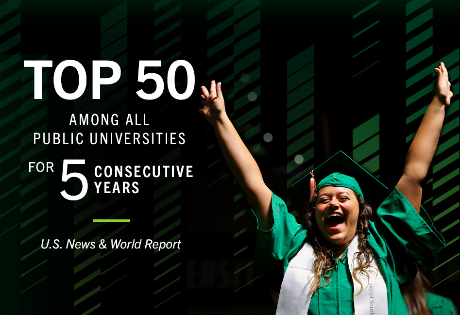 USF ranks among top 50 public | The USF Parent & Family BULLetin